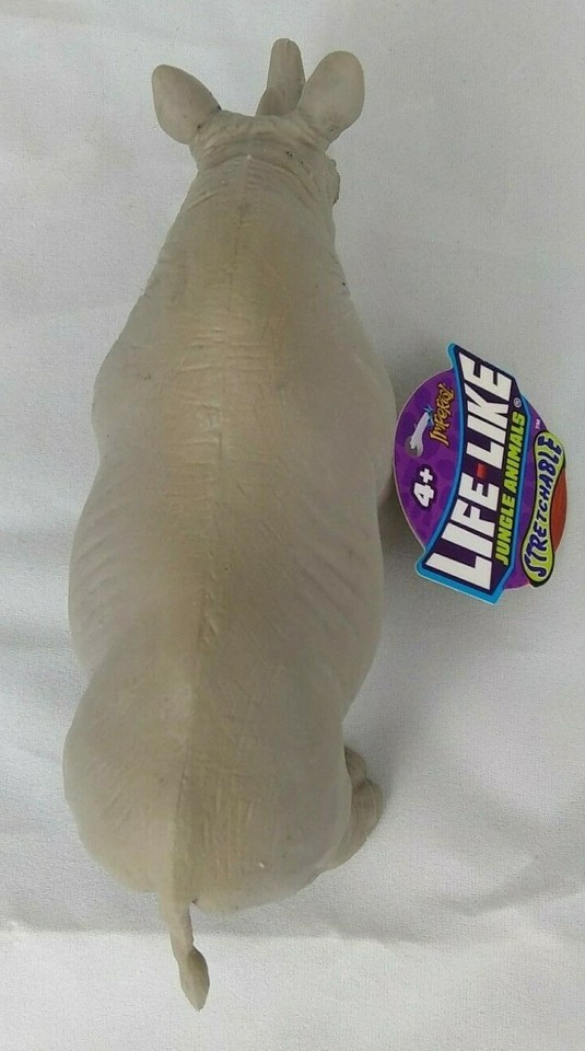 Rhino Imperial Life Like Jungle Animals Stretchable Rhinoceros Ja-Ru ...