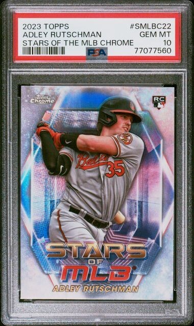 Adley Rutschman RC Stars Of MLB 2023 Topps Chrome # SMLBC-22 PSA 10 GEM ...