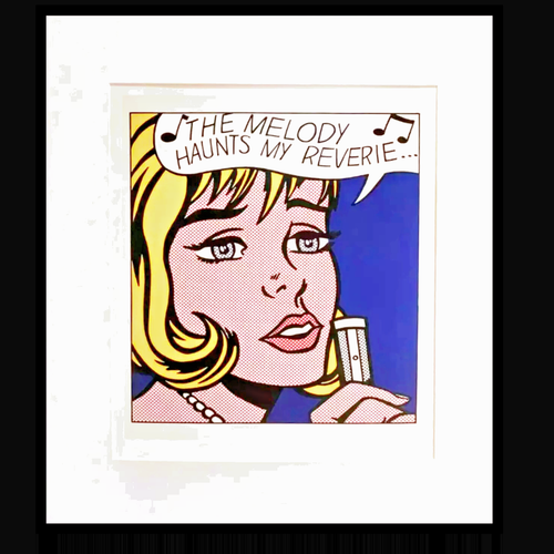 Roy Lichtenstein Reverie Collectible Pop Art Iconic Retro Offset Print ...