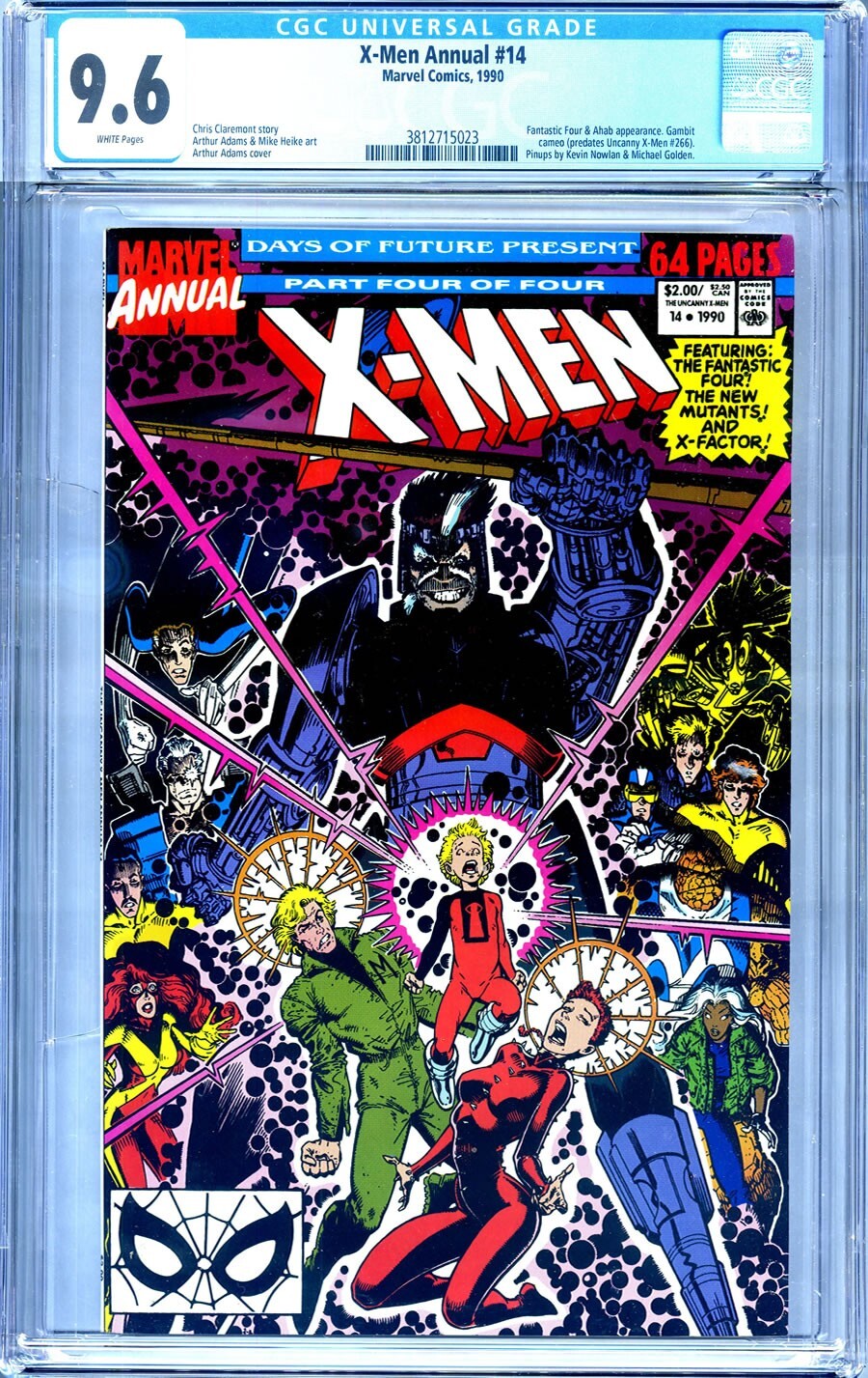 X-Men Annual 14 ☀️ CGC 9.6 ☀️ 1st cameo appearance Gambit ☀️ white ...