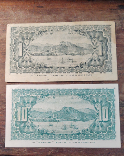 2 Banknotes Mexican Revolution Mexico 1 & 10 Centavos Banknote, 1914 | eBay