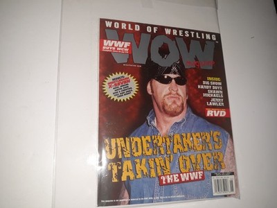 The Undertaker WOW Magazine June 2001 Vol. 3 Issue 2 Mint WWF WCW ECW ...
