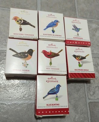 Hallmark Keepsake Ornaments The Beauty of Birds Series Lot Of 7 | eBay