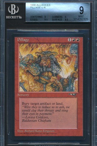 Alliances Pillage BGS 9 Graded Magic MTG (2325) -magicgraders- | eBay