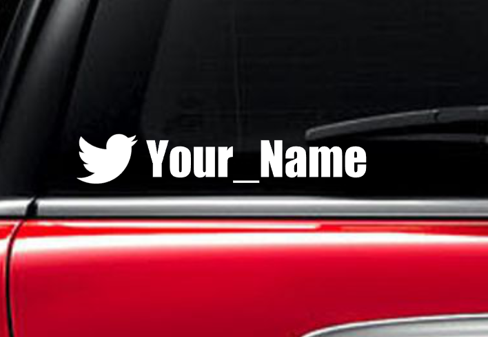 TWITTER Decal Vinyl Car Window Sticker ANY SIZE | eBay