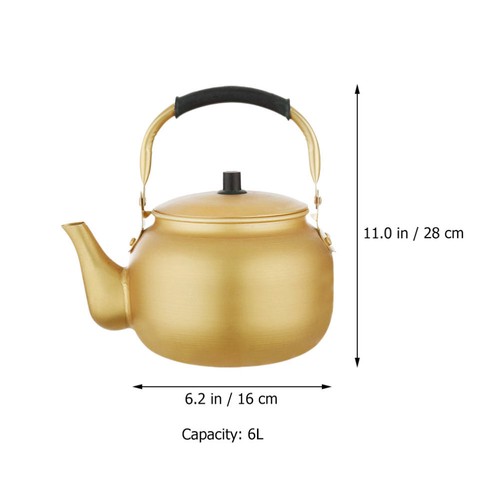 6L Tea Kettle Kitchen Tea Water Pot Boiling Teapot for Hotel Kitchen ...
