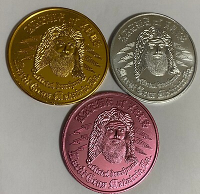 KREWE OF ZEUS 1969~Three Aluminum Mardi Gras Doubloons~MASTERS TOUCH | eBay