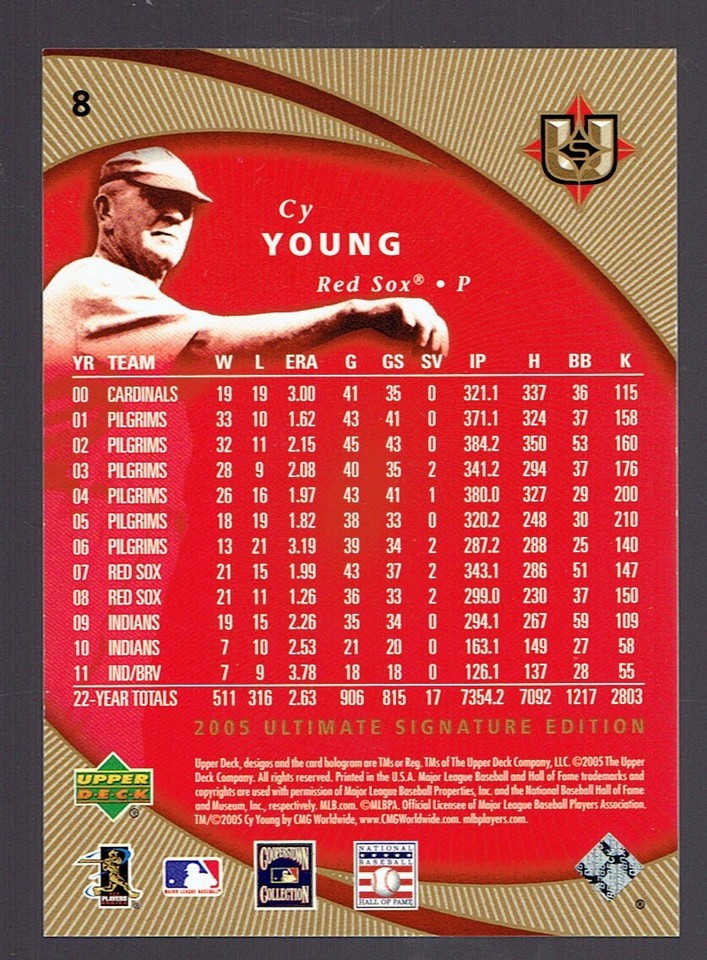 2005 Upper Deck Ultimate Cy Young Baseball Card 144/825 | eBay