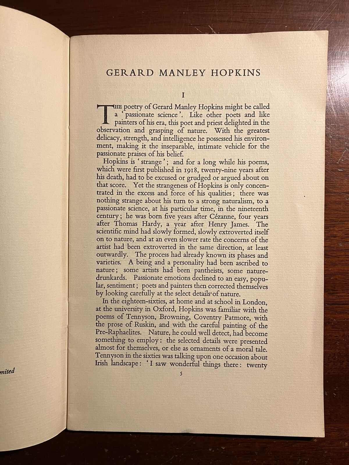 Gerard Manley Hopkins Geoffrey Grigson 1955 Booklet | eBay