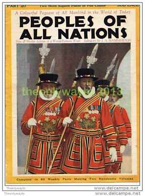 YEOMAN OF THE GUARD (BEEFEATERS), LONDON, ENGLAND, BOOK ILLUSTRATION ...