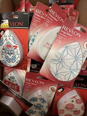 Total of 5 REVLON Crazy Shine Nail Buffer Top Coat Shine Manicure 92994 ...