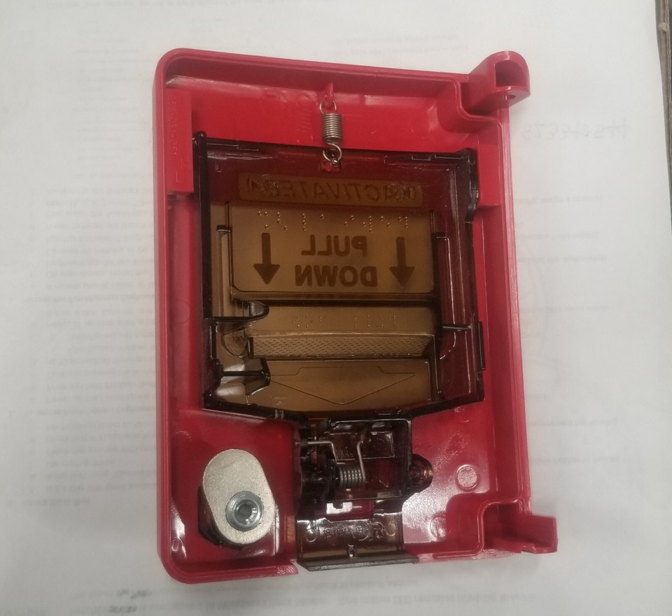 Gamewell Fire Alarm Pull Handle Faceplate | eBay