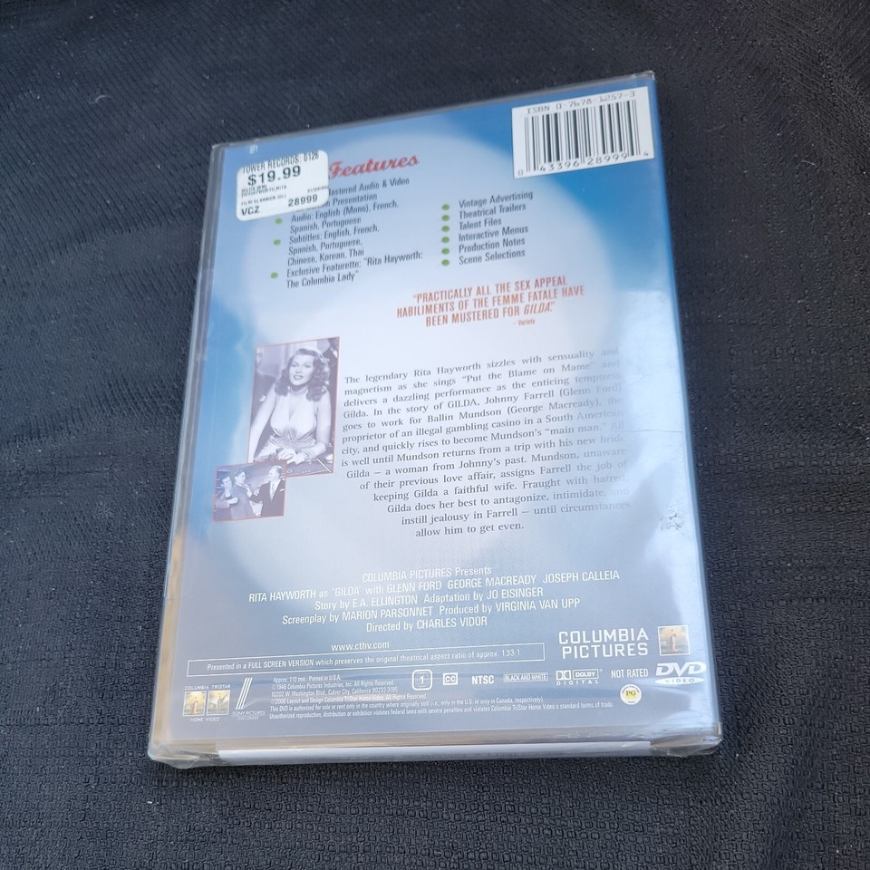 Gilda (DVD, 1946 security device enclosed ). 43396289994| eBay