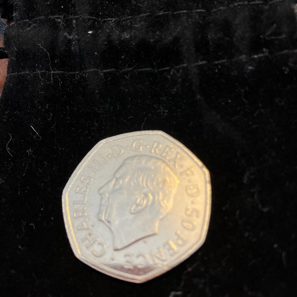 SUPER EXTREMELY RARE 50P COIN OF KING CHARLES NEW CORONATION COIN ...