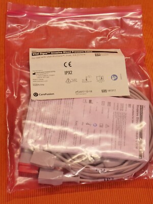 CareFusion 2016997-003 Vital Signs Invasive Blood Pressure Cable Dual 3 ...