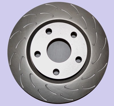 Slotted Disc Brake Rotors to suit Subaru WRX 2.5 Turbo STi IMPREZA J ...