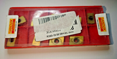 9 X Sandvik carbide tips R390-18 06 08H-ML 2030 Coromill 390 milling ...
