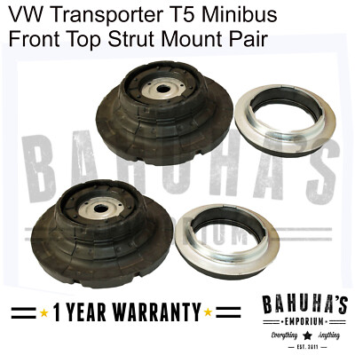 FRONT SUSPENSION TOP STRUT MOUNTS & BEARINGS VW T5 TRANSPORTER MINIBUS ...