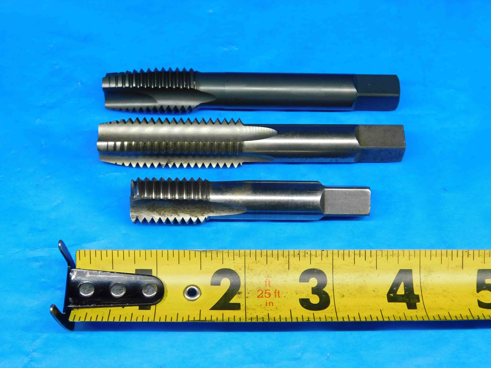 3 PCS 5/8 11 GH3 HSS SPIRAL POINT, PLUG, BOTTOMING TAP 3, 4 STRAIGHT ...