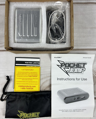 Viatek Mighty Jump MJ01 Emergency Vehicle Jump Starter/Battery Booster ...