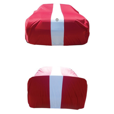 Autotecnica Indoor Show Car Cover RED White Stripe Poly RED Up To 4.9M ...