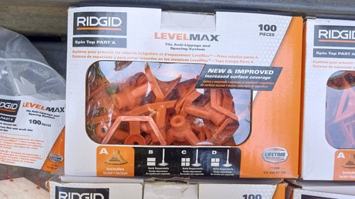 8 Pack RIDGID LevelMax Anti-Lippage and Spacing System Brick Stem Part A+B | eBay