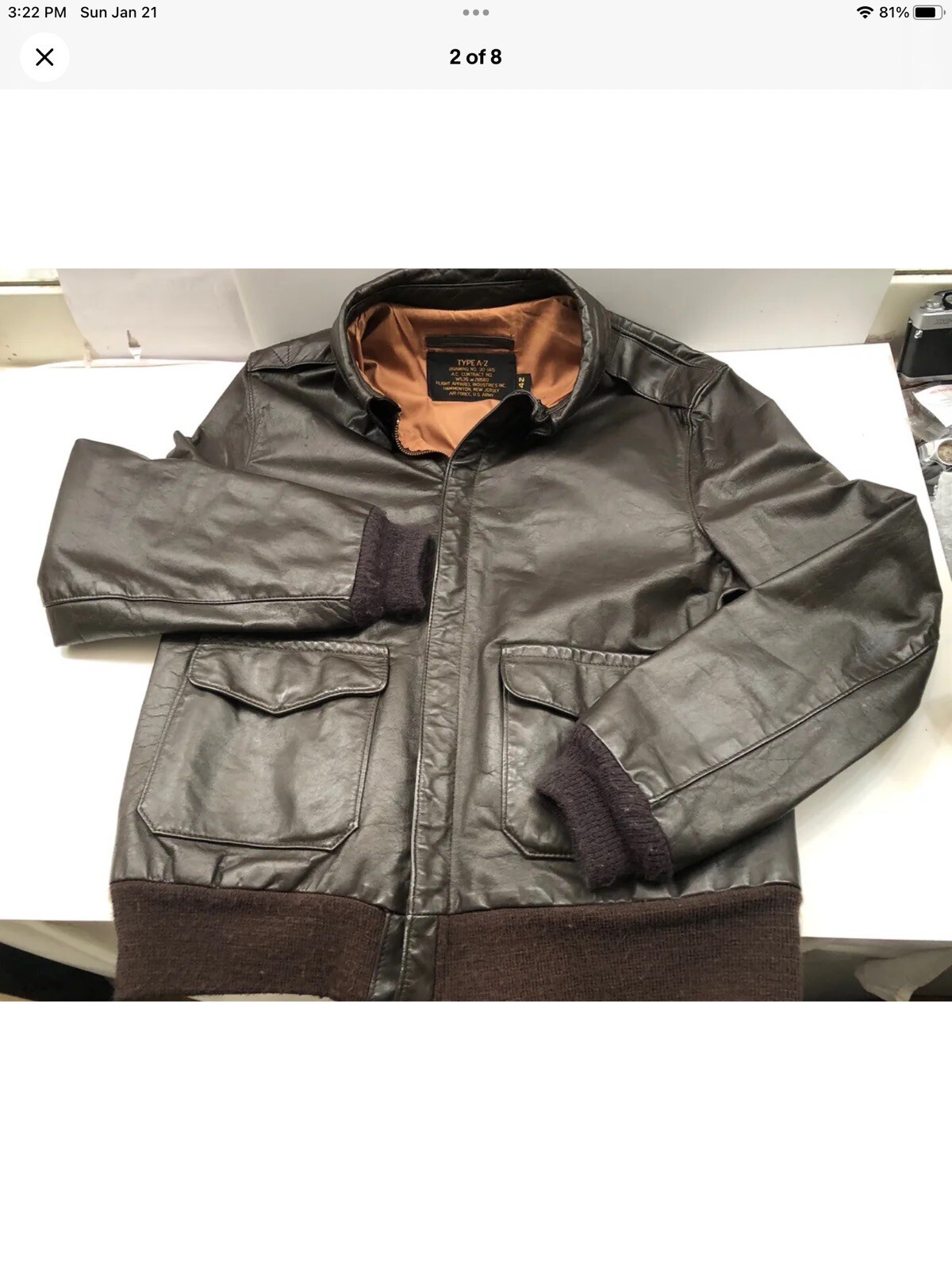 Modern Reproduction Of The Iconic USAAF A2 Aviation J… - Gem