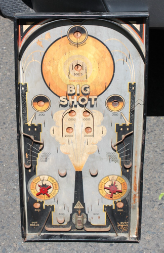 1935 Gotham Pressed Steel Early Pinball Machine Game "Big Shot" | eBay
