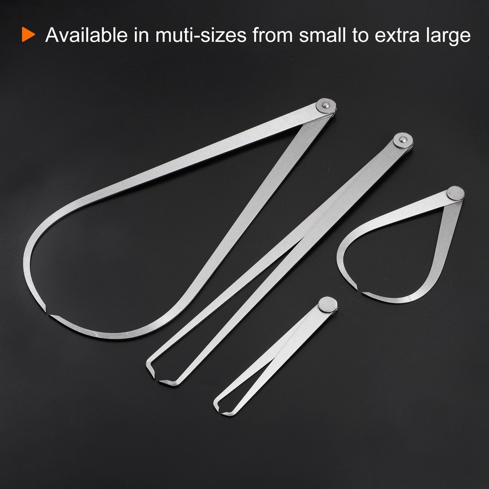 2pcs Firm Joint Inside/Outside Caliper 250mm 10 Inch Tool Steel ...