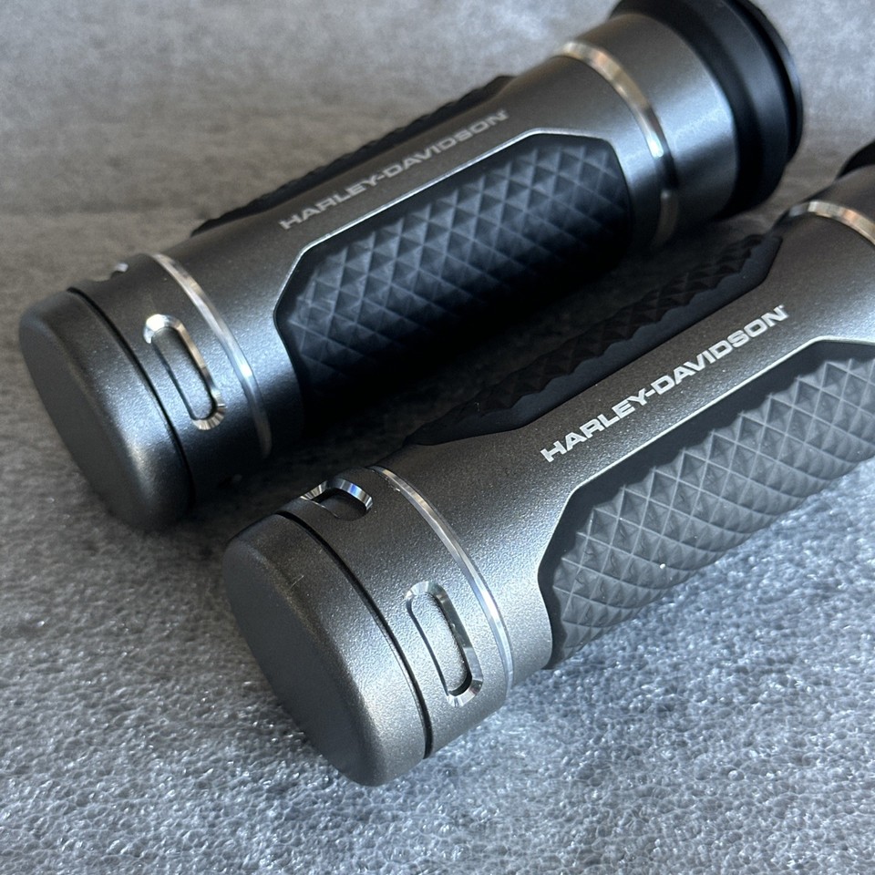 2024-2025 OEM Harley-Davison Adversary Handlebar Grips Graphite Finish ...