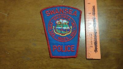 VINTAGE SWANSEA MASSACHUSETTS POLICE DEPARTMENT OBSOLETE PATCH BX 12 ...