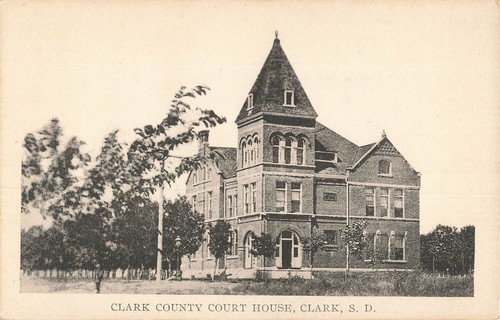 Vintage Postcard Clark County Courthouse Clark South Dakota | eBay