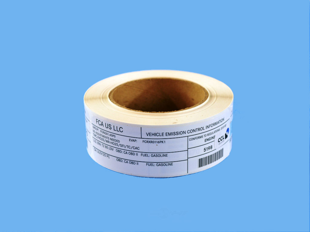 Emission+Label-North%2C+VIN%3A+W+Mopar+68256555AA+fits+2016+Jeep ...
