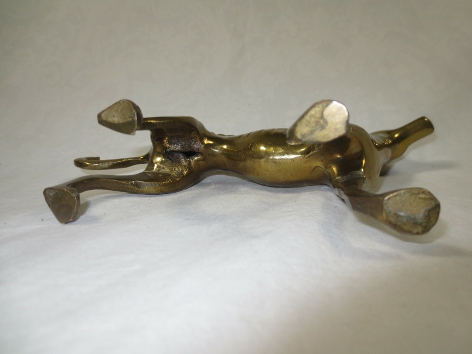 Vintage Racing Brass Greyhound Dog Figurine wax cast from sculpture 5 ...