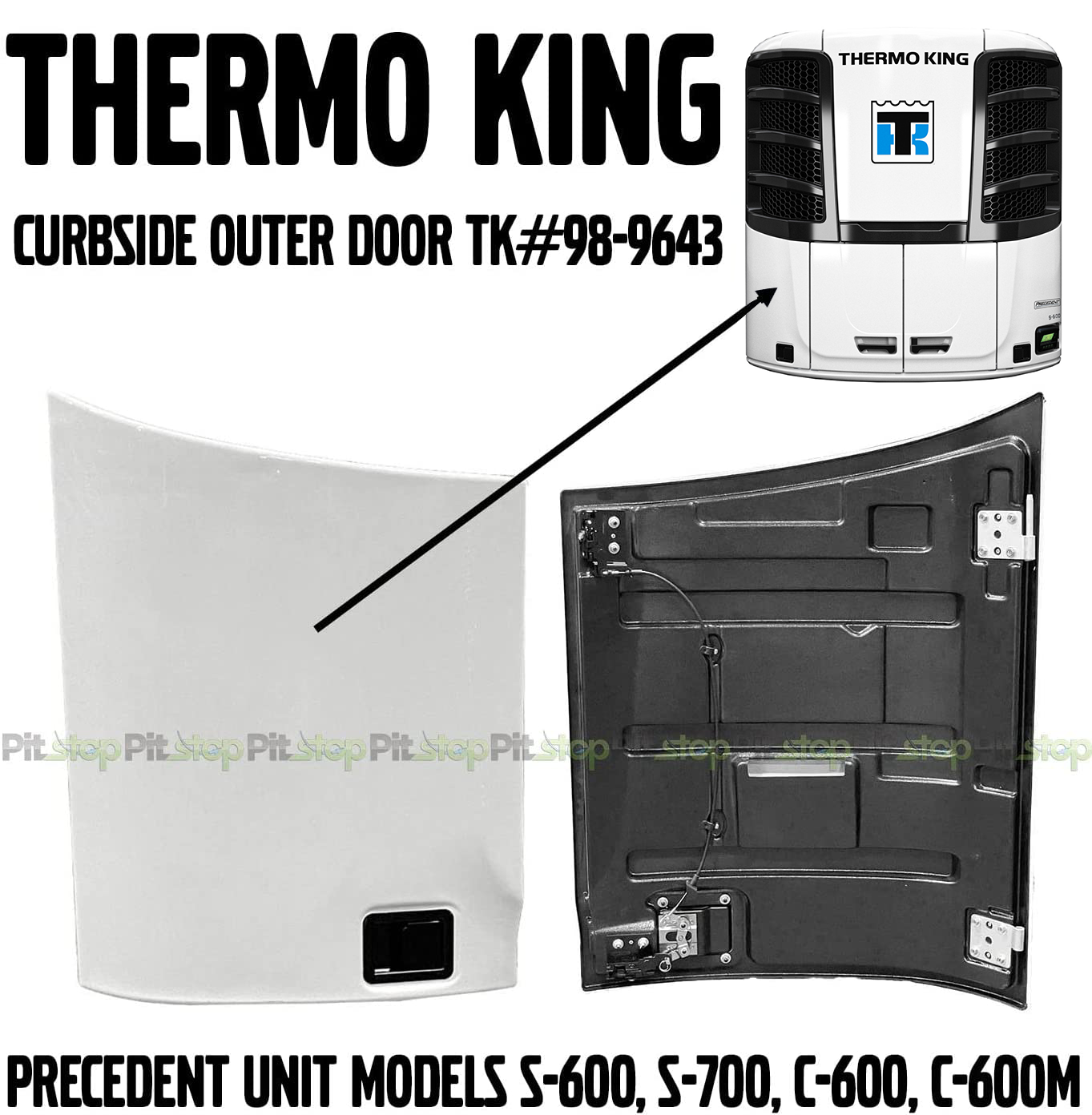 Thermo King Precedent Reefer Curbside Outer Door Panel TK 98-9643 ...