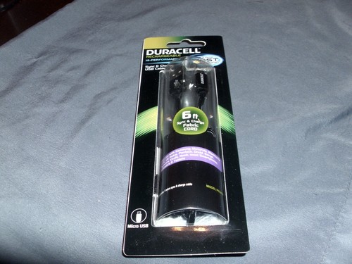 Duracell Rechargeable SYNC & Charge USB Cable 6 ft High Performance 2.1 ...