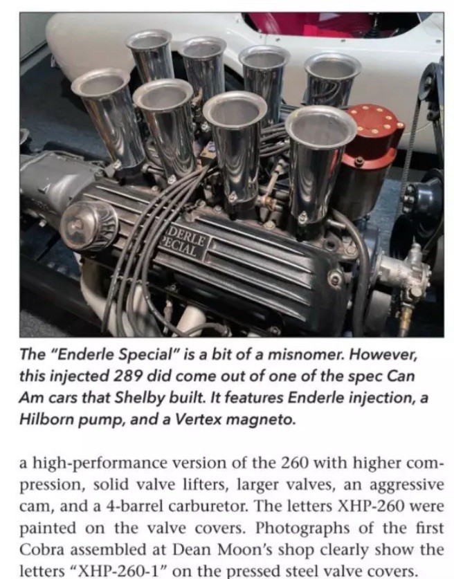 Ford 289 302 Enderle Mechanical Fuel Injection RARE! | eBay