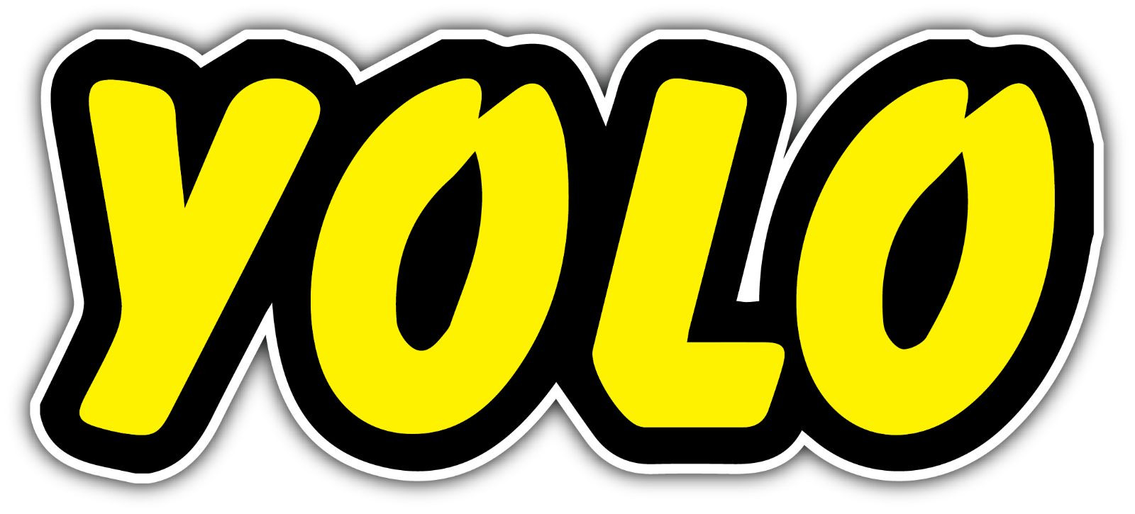 YOLO You Only Live Once Driver Funny Car Bumper Vinyl Sticker Decal 6 ...