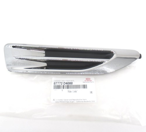 Genuine OEM Kia 87772 D4000 Passenger RH Fender Side Vent 2016 Optima ...