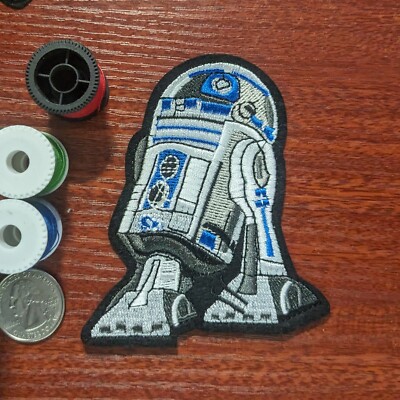 R2D2 Star Wars Patch Disney Droid Sci Fi Movies Film Embroidered Iron ...