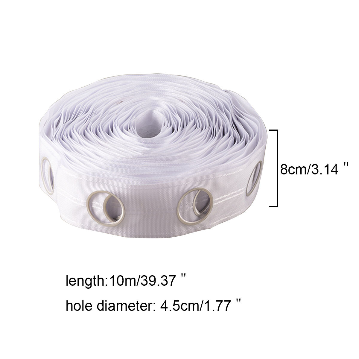 10M Curtain Eyelet Heading Tape for Blind Washable Anti-Aging | eBay
