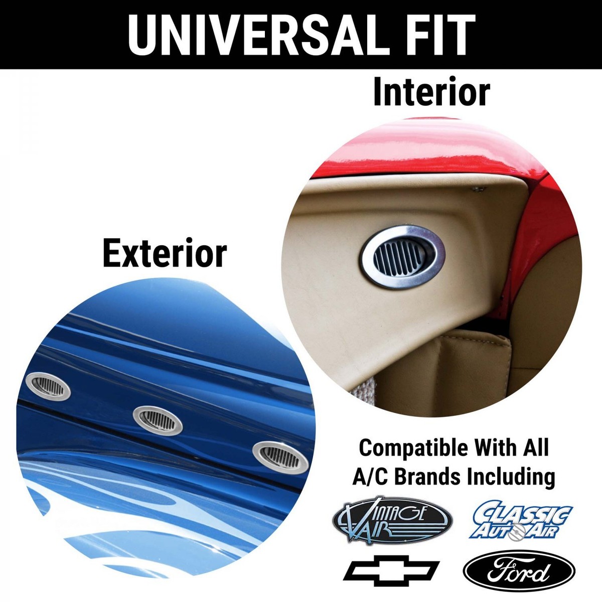 Universal Car Ac Louvers