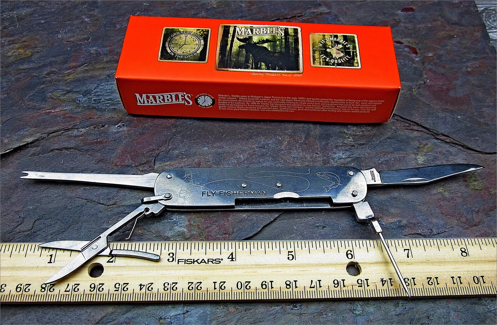 Marble's Fly Fisherman Stainless Multi-Tool Folding Fishing Pocket ...
