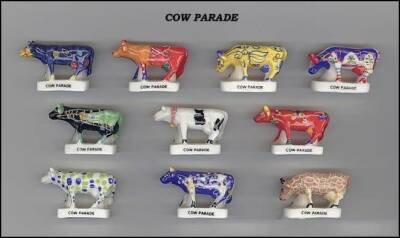 RETIRED COW PARADE COLLECTION MINIATURE FIGURINES/2009/FLOWER, GIRAFFE ...