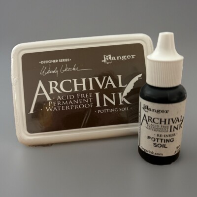 Ranger WENDY VECCHI Archival POTTING SOIL Ink Pad & Reinker Permanent ...