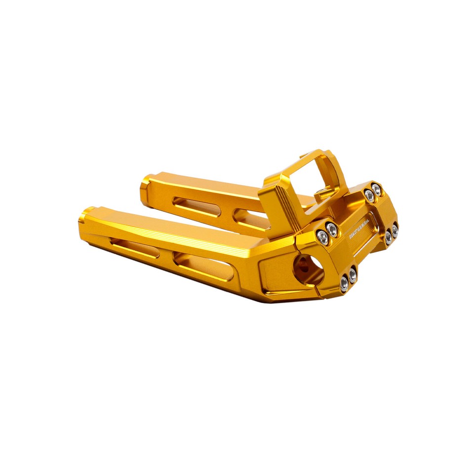 10" Gold 1.0" Handlebar Risers Kit for Harley Softail Dyna Street Bob ...