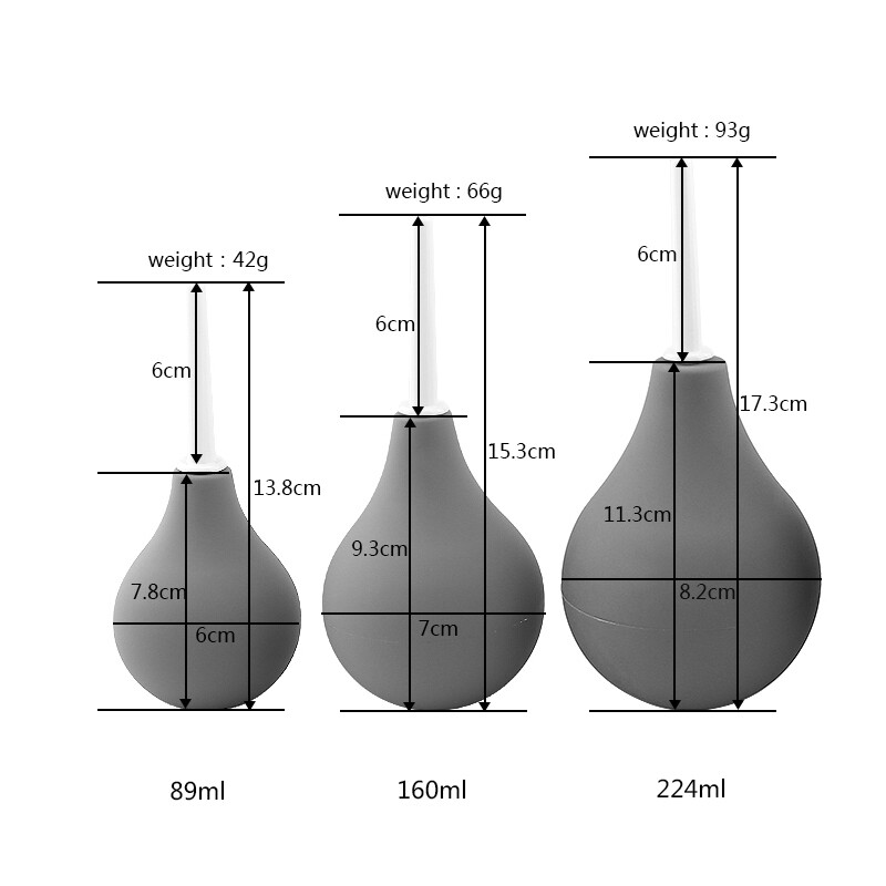Anal Vaginal Bulb Douche Enema Irrigation Colonic Cleaner Rectal ...