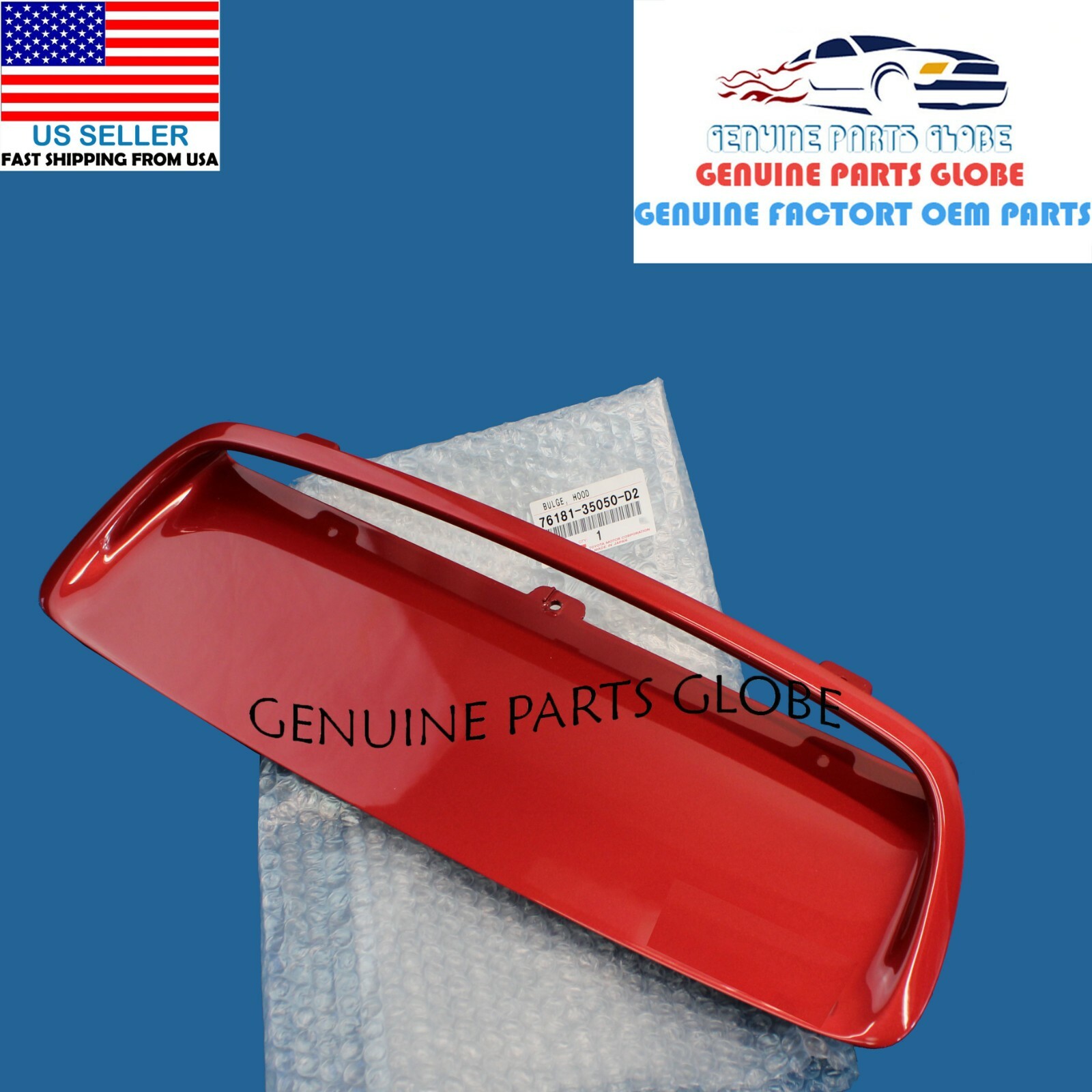 GENUINE OEM TOYOTA 09-11 TACOMA RED 3R3 FRONT HOOD BULGE SCOOP 76181 ...