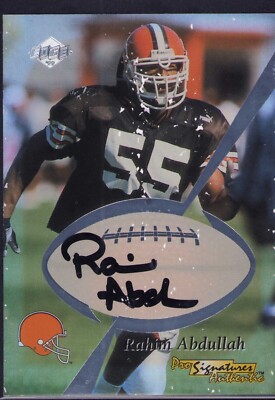 1999 Collector's Edge Rahim Abdullah Auto | eBay