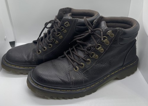 Dr Doc Martens Air Wair Kelvin Dark Brown Leather Low Rise Boots Mens ...